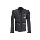 Shop Pearl Embellished Light Luxury Chanel Style Jacket - Timeless ...